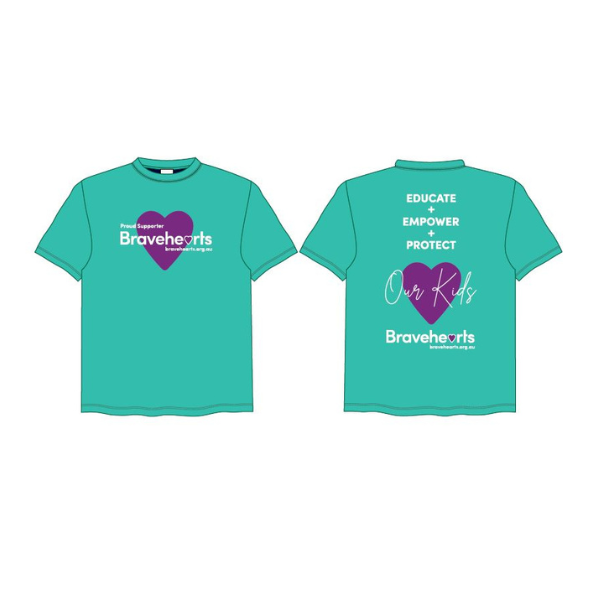 Bravehearts T-Shirt - Teal – Bravehearts Merchandise